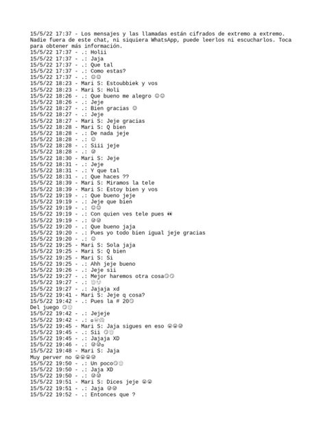 Chat De Whatsapp Con Mari S Pdf
