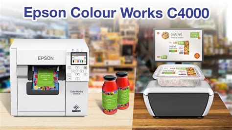 Epson Colorworks C4000 ფერადი ეტიკეტების საბეჭდი პრინტერი Youtube