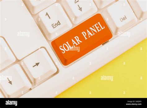 Word Writing Text Solar Panel Business Photo Showcasing Designed To Absorb Suns Rays Source Of