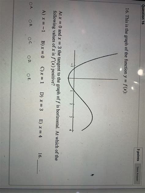 Solved Question 16 3 Points Save Answer 16 This Is The