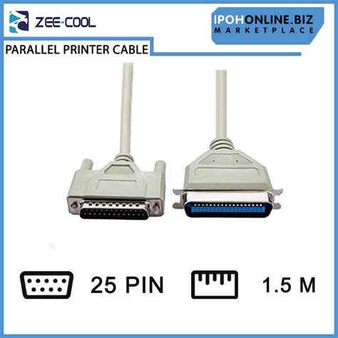 Zee Cool 1 5m 25pin Parallel Printer Cable Ipohonline