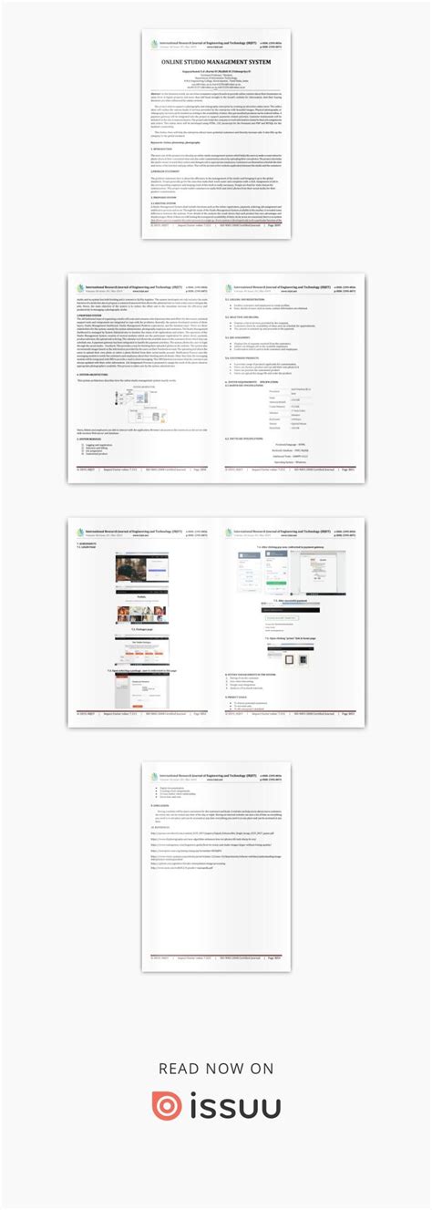 Irjet Online Studio Management System
