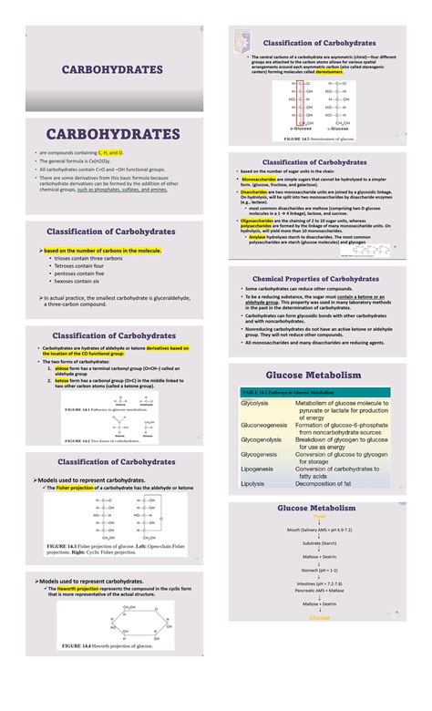 Carbs To Lipids Clinical Chemistry Studocu