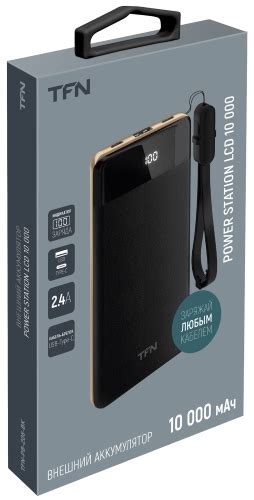 TFN PowerStation 10000 mAh LCD Black ( инструкция