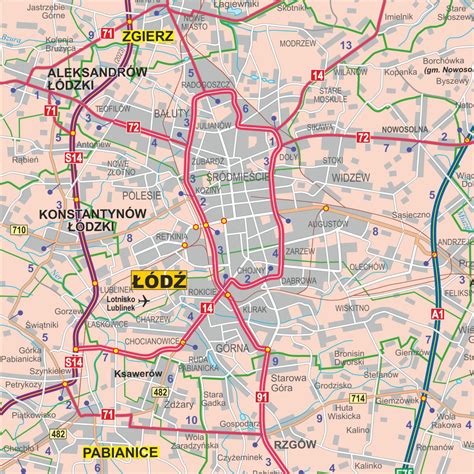 Polska adminstracyjno drogowa mapa ścienna naklejka x cm
