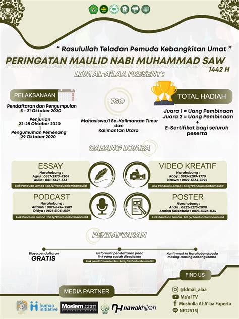 LOMBA MAULID PERINGATAN MAULID NABI MUHAMMAD ﷺ Fakultas Pertanian