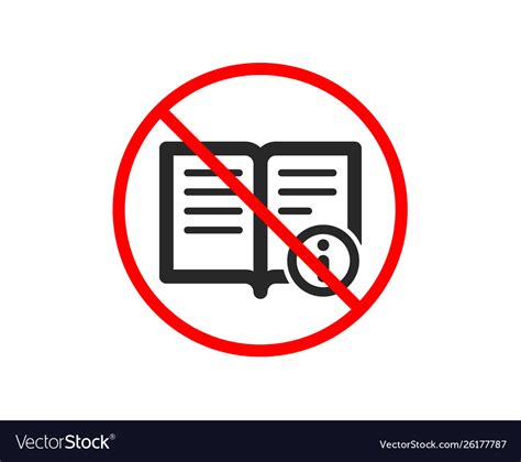 Technical Information Icon Instruction Sign Vector Image