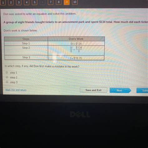 Don Was Asked To Write An Equation And Solve This Probl A Group Of