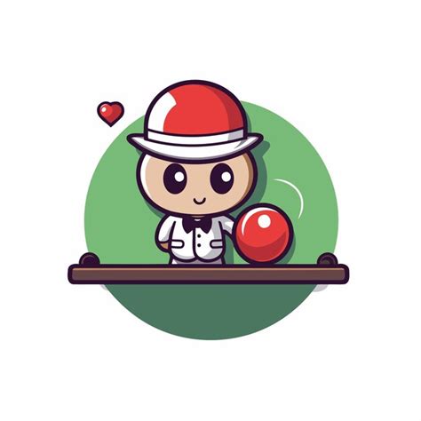 Premium Vector Cute Bowling Ball Character Vector Illustration