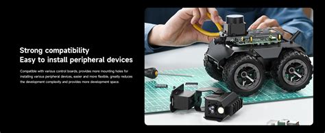 Waveshare Wave Rover Flexible And Expandable 4wd Mobile Robot Chassis Full Metal Body Multiple