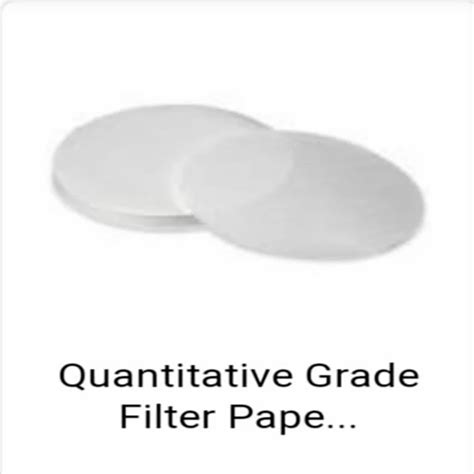Quantitative Grade Paper Filter At Rs 5500pack Quantitative Filter