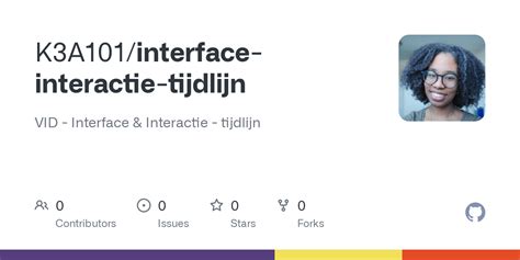 github k3a101 interface interactie tijdlijn vid interface