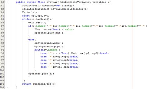 Estructuras De Datos En Java Programa Que Manipula Cadena De Caracteres Como Una Expresi N