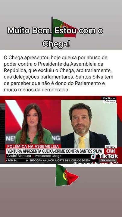 André Ventura Apresenta Queixa Contra Santos Silva Que Se Acha Dono Do