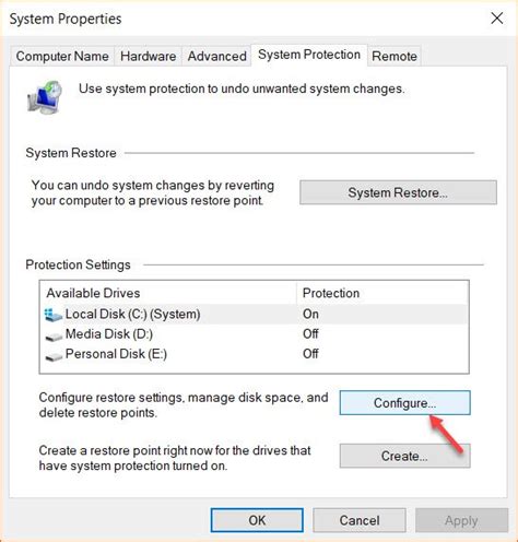 No System Restore Points In Windows SOLVED
