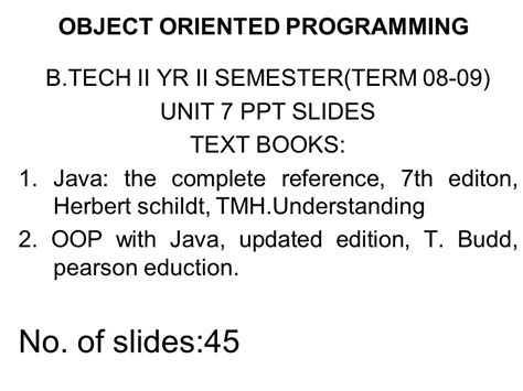 Object Oriented Programming Ppt Video Online Download