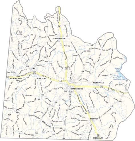 Vance County Map North Carolina Us County Maps