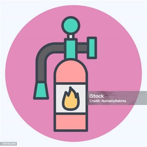 아이콘 소화기 긴급 기호와 관련이 있습니다 색상 메이트 스타일 심플한 디자인 일러스트레이션 경외감에 대한 스톡 벡터 아트 및 기타 이미지 Istock