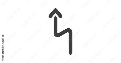 Left Reverse Curve Icon Filled Left Reverse Curve Icon From User