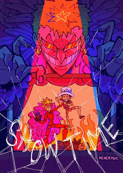 Trafalgar Law Donquixote Doflamingo And Donquixote Rocinante One Piece Drawn By Heneryque