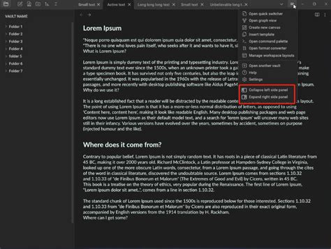 Slightly Improved Ux And Ui Help Obsidian Forum