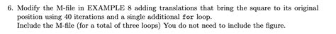Solved 6 Modify The M File In Example 8 Adding Translations