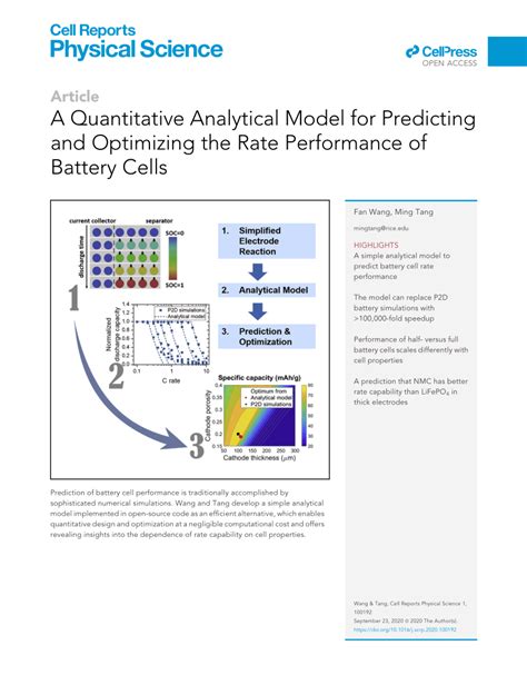 Pdf A Quantitative Analytical Model For Predicting And Optimizing The