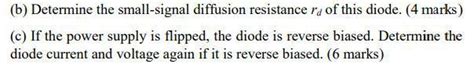 Solved Question Marks A Pn Junction Diode Is Chegg