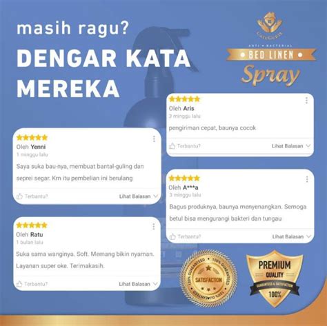 Promo Bed Linen Spray Anti Bakteri Virus Kutu Tungau Kasur Sofa Karpet Rumah Ml Diskon