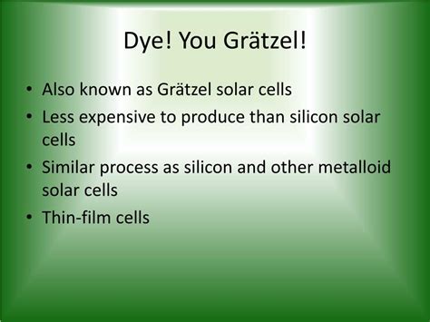 Ppt Dye Sensitized Solar Cells Powerpoint Presentation Free Download