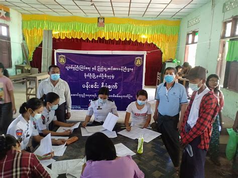 ဒိုက်ဦးမြို့နယ်တွင် ပန်းခင်းစီမံချက်ဖြင့် အိမ်ထောင်စုလူဦးရေစာရင်းနှင့
