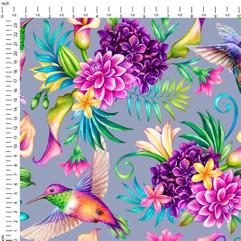 Hummingbirds Fabric Custom Fabrics Uk