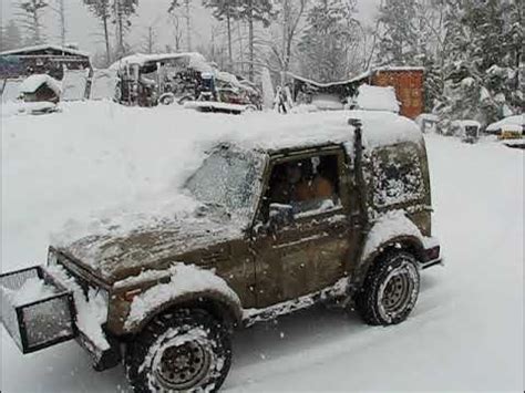 Off Road Suzuki Samurai Express In The Snow Kings Hill 2600 Feet