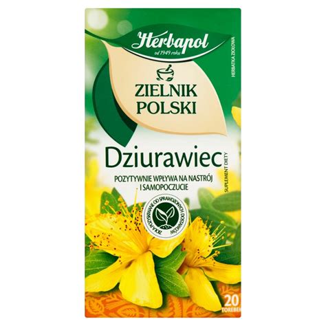 Herbapol Zielnik Polski Dziurawiec Herbatka ziołowa Suplement diety 30