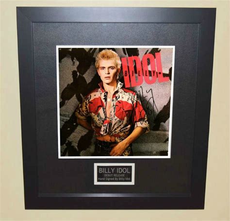 Billy Idol Hand Signed Collectibles Rock Star Gallery Custom