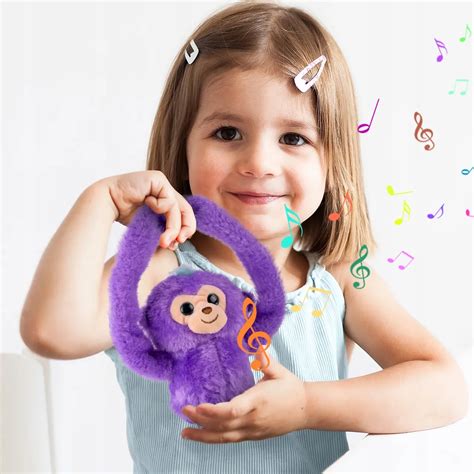 Małpka Pluszak Maskotka Interaktywna Fika Koziołki Mówi Malplay