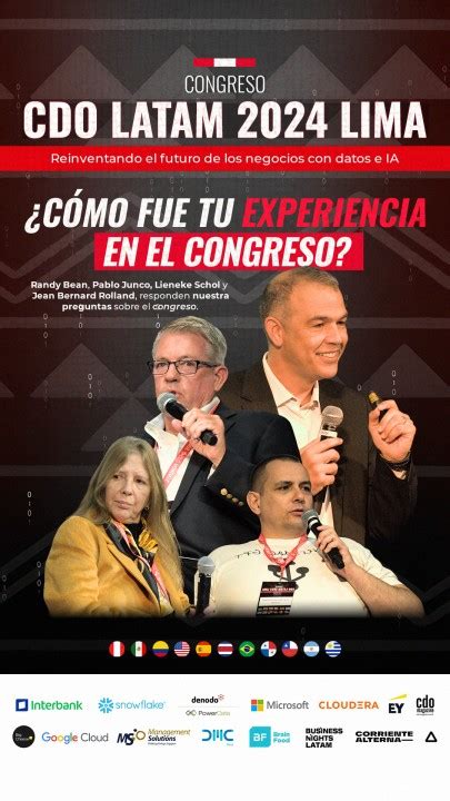 Cdo Latam En Linkedin Congresocdolatam2024lima Ai Data Innovación