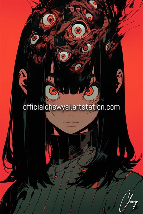 Artstation Junji Ito Inspired Girls Part Ii Artworks