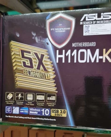 Promo Motherboard Asus H110 Mk Resmi Lga 1151 Gen 67 Diskon 23 Di