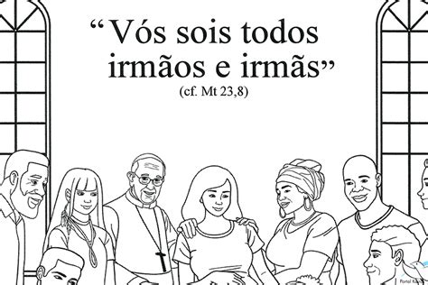 Cartaz da Campanha da Fraternidade 2024 para colorir Portal Kairós