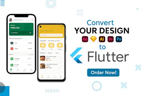 Convert figma, xd, psd, design to flutter mobile app by Sabzeavari | Fiverr