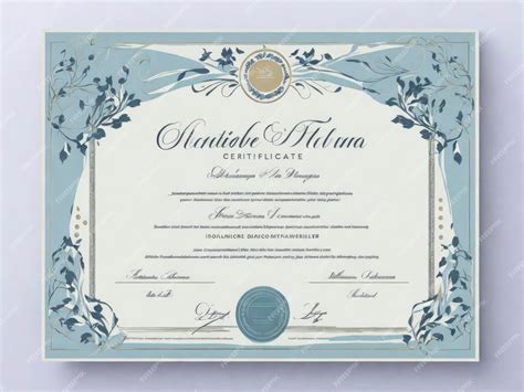 Premium Ai Image Certificate Tamplate