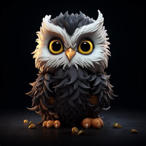 Premium Photo Cute And Chibi Owl