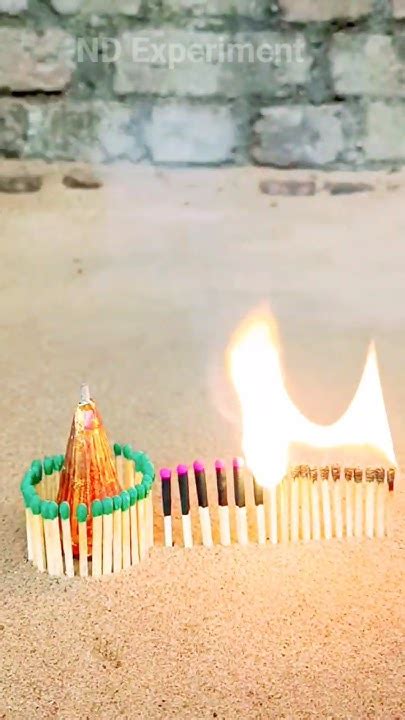 Matchstick Amazing Experiment 🔥💥 Diwali Creakers Testing Shorts Short
