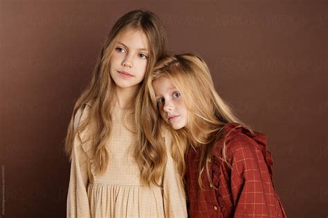 Two Pretty Girls In Autumn Outfit By Stocksy Contributor Irina