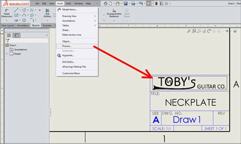 Using A Company Logo In SOLIDWORKS Engineers Rule