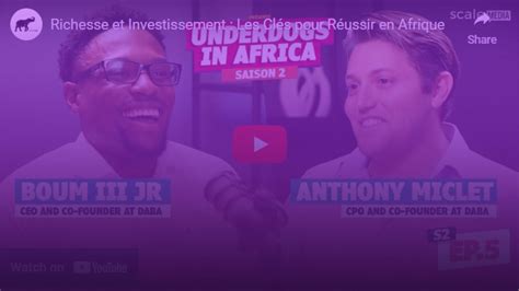 Dabafinance Les Cofondateurs De Daba Partagent Leur Parcours Et Leur Vision Sur Le Podcast De