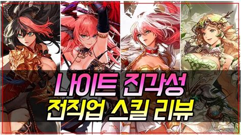 【던파】 나이트 진각성 모든직업 스킬 리뷰 엘븐나이트 카오스 드래곤나이트 팔라딘 가이아 마신 드레드노트 세이비어