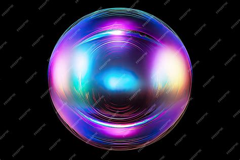 Premium Photo A Pulsating Orb Of Iridescent Liquid Shifting And