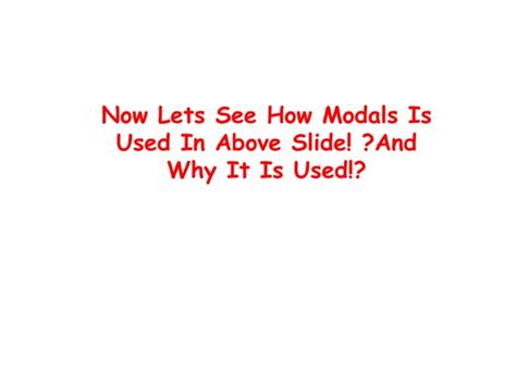 Modals Class 10 Pptx